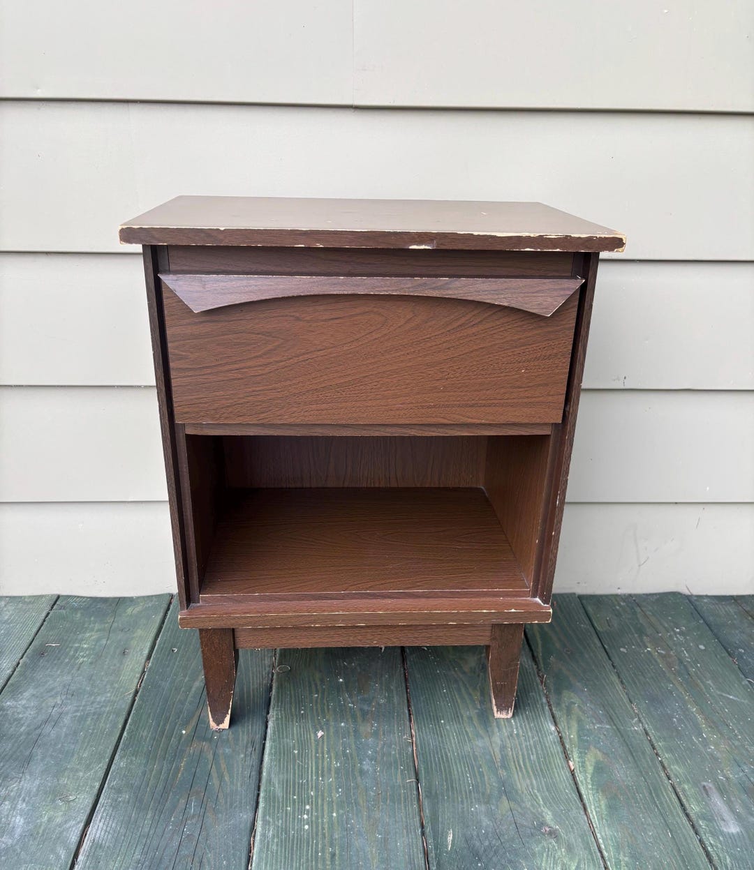 Vintage Bedside Table With Drawer / Nightstand / Side Table / End Table ...