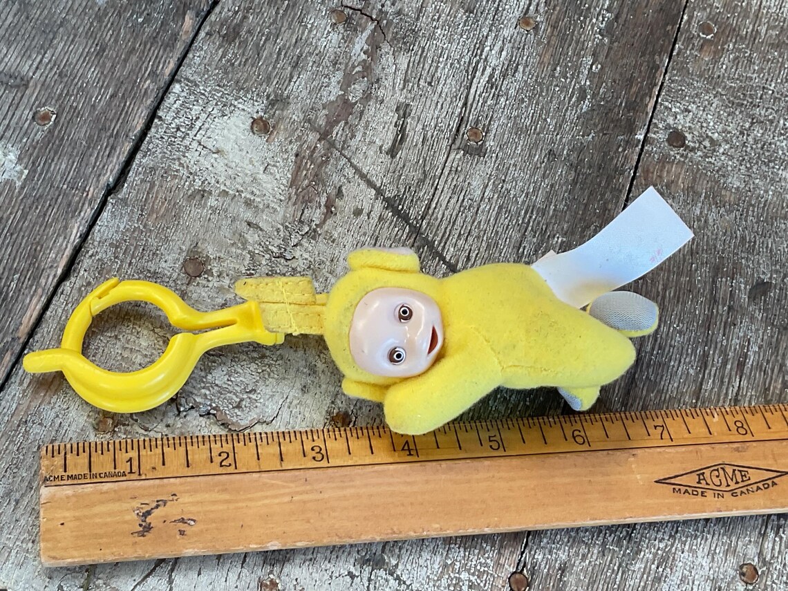 Mcdonalds Happy Meal Toy Yellow Teletubbies Lala Plush Clip Key Chain ...