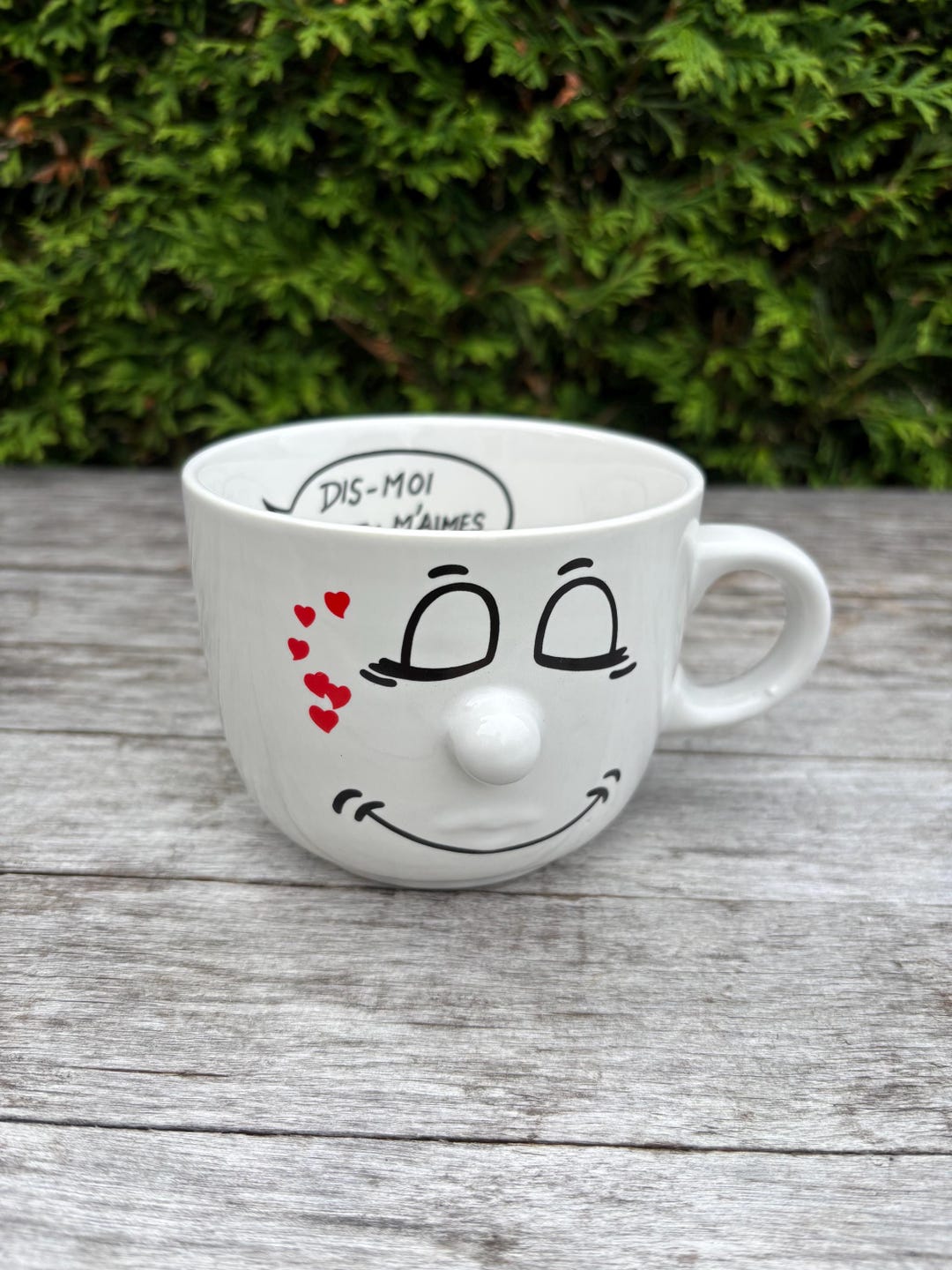 Vintage 80s, Sculpted Face Mug, Nose Mug, 3D Mug Cup. Ceramic Mug With ...