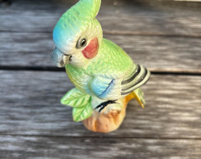 Ceramic Parrot Cockatoo Japan Vintage. Chipped. - Etsy