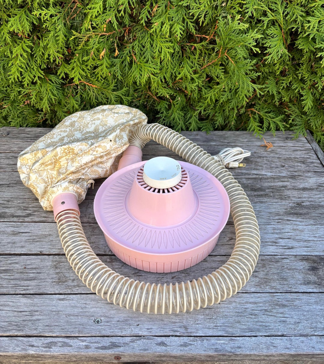 Vintage Pink Samson-dominion Ltd Home Hair Dryer With Bonnet. Works ...