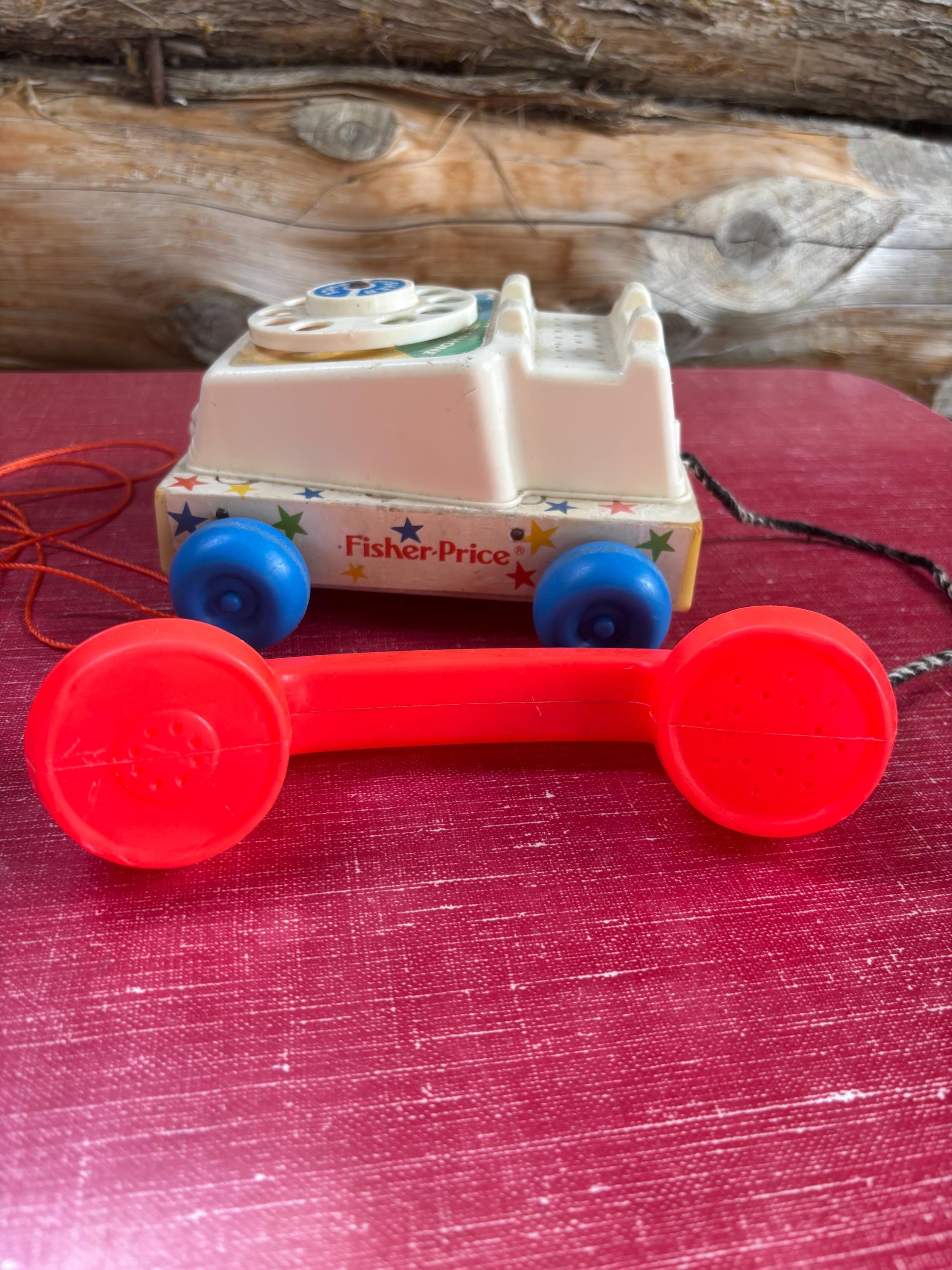 Fisher Price Phone, Chatterbox Phone, Vintage Toy Phone, Pull Toy, Old ...