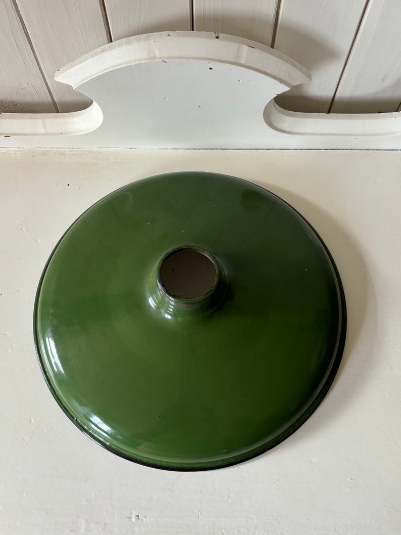 Vintage Abolite Green Porcelain Enamel Barn Light, Industrial Light ...