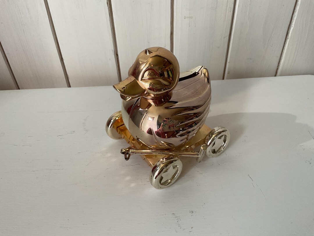 Reed and Barton Silver Plate Duck Bank Heavy. - Etsy