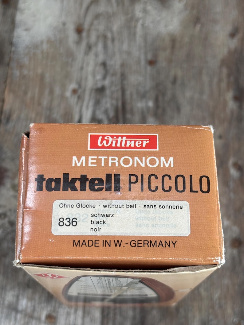 Wittner Taktell Piccolo Metronome, 1970s Model 836, in Box. - Etsy UK