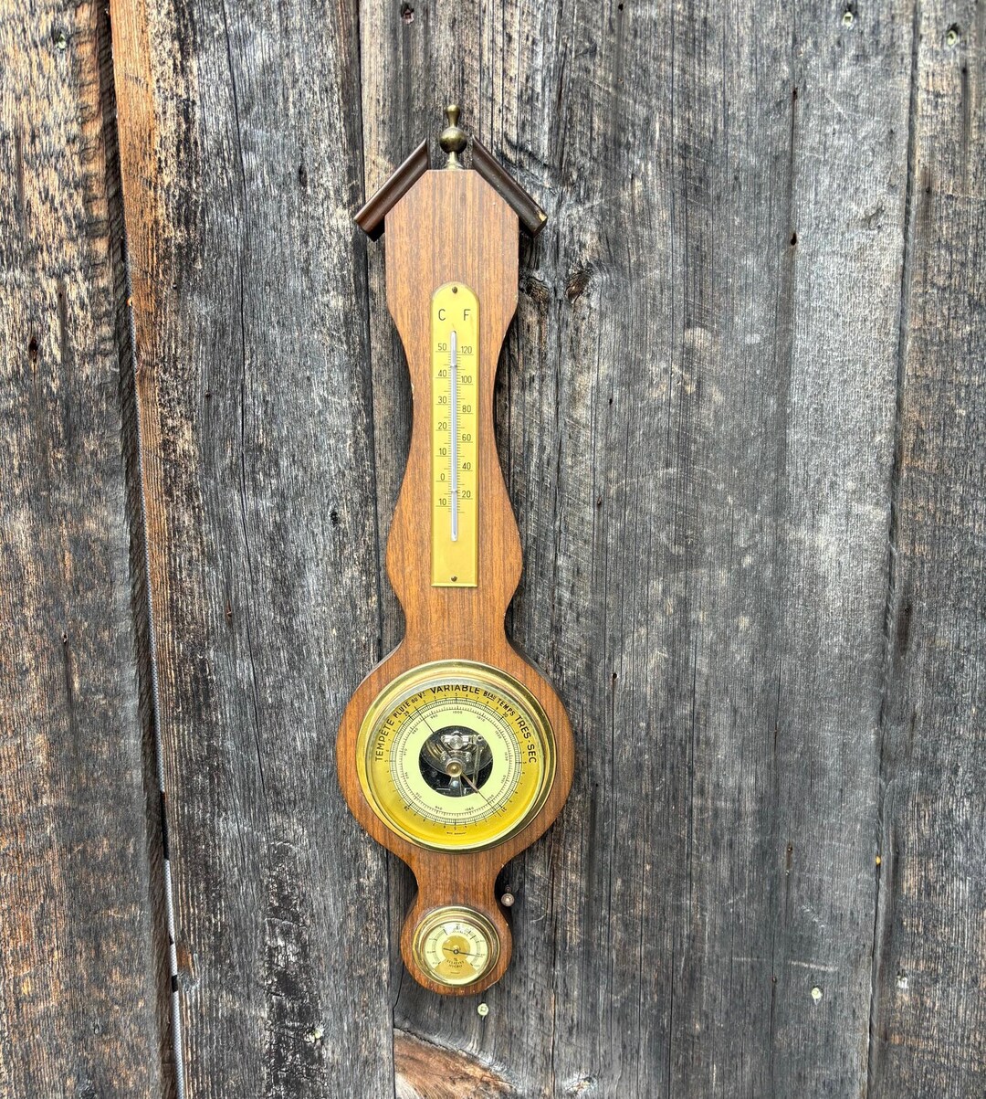 Vintage Barigo Weather Station-'banjo Style' Weather Gauge-3 Gauge ...