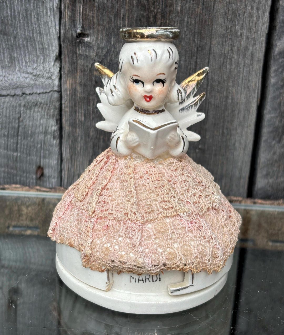 Interchangeable Day of the Week Angel Figurine - Vintage Angel Holding ...
