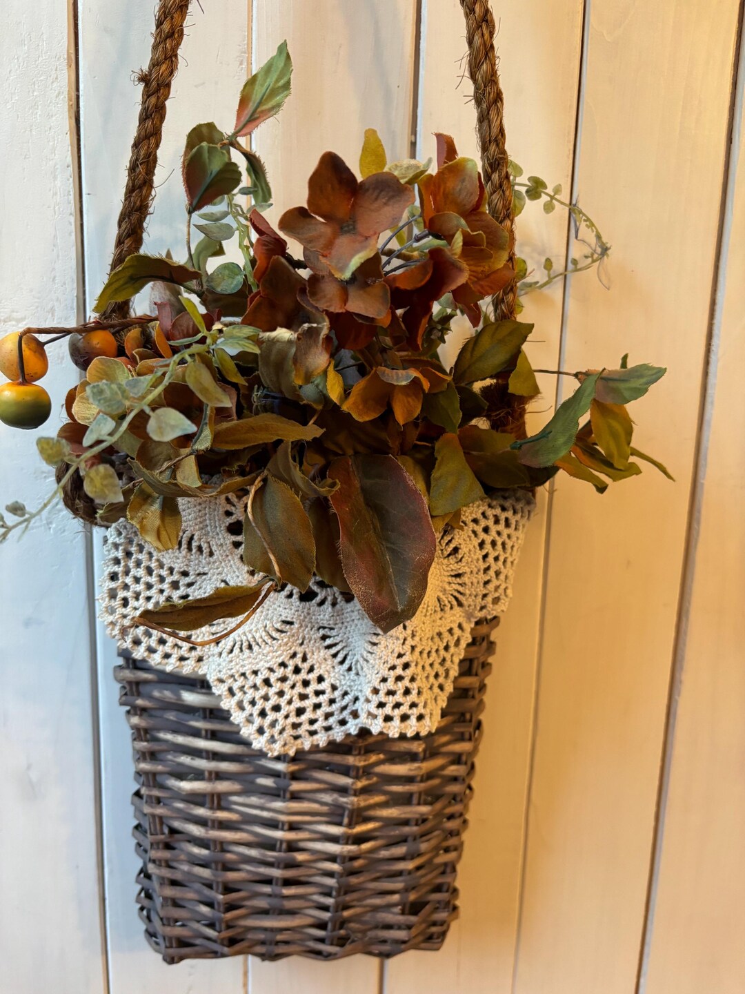 Pretty Decorative Basket in Country Style. - Etsy