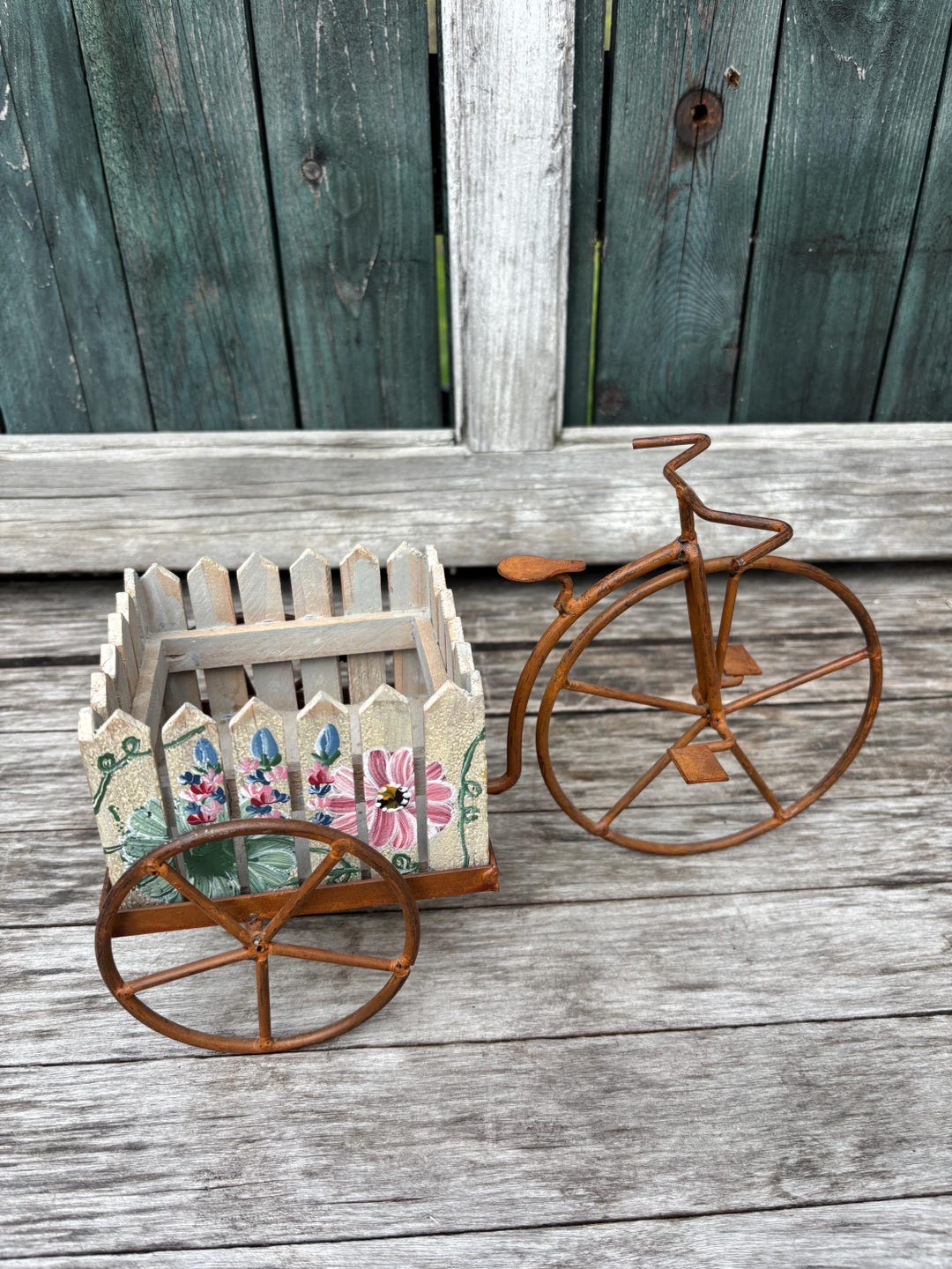 Vintage Metal Bicycle Model Tabletop Ornament Decorations Craft Desk ...