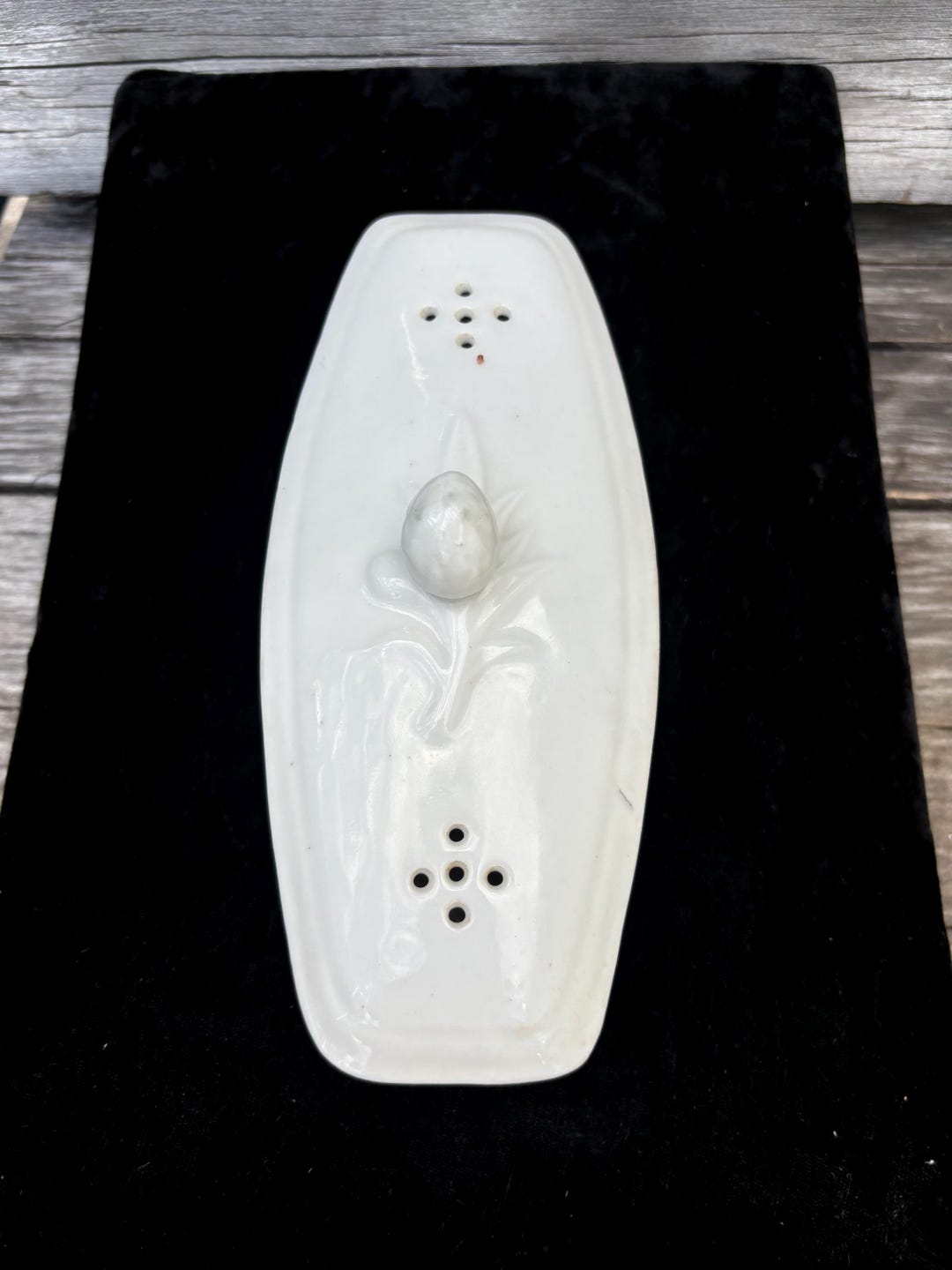 Antique French Porcelain Toothbrush Holder: Retro Bone China Bathroom ...