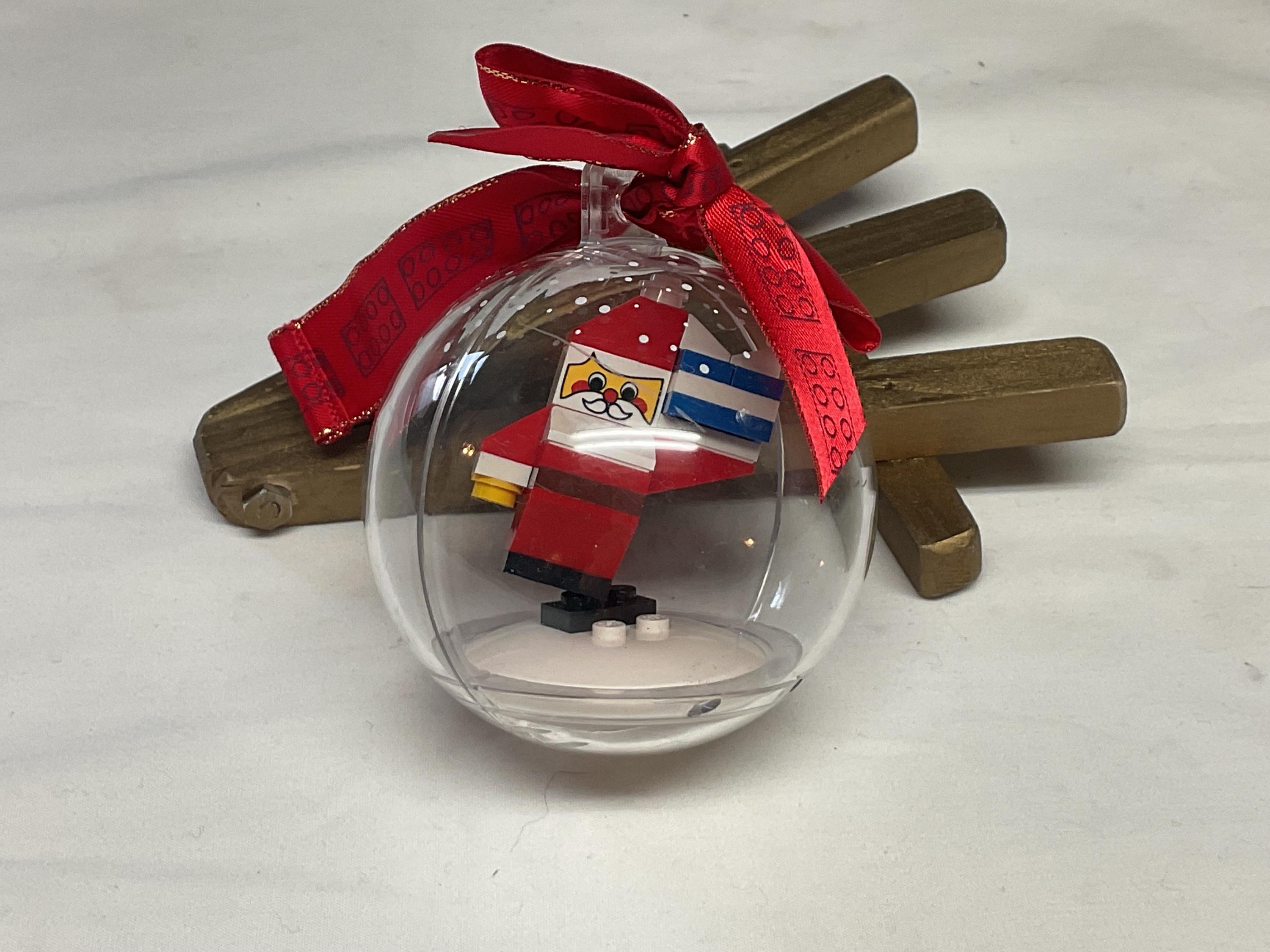 CHOOSE… LEGO Christmas Tree Ornament Bauble Santa Snow Globe Holding ...