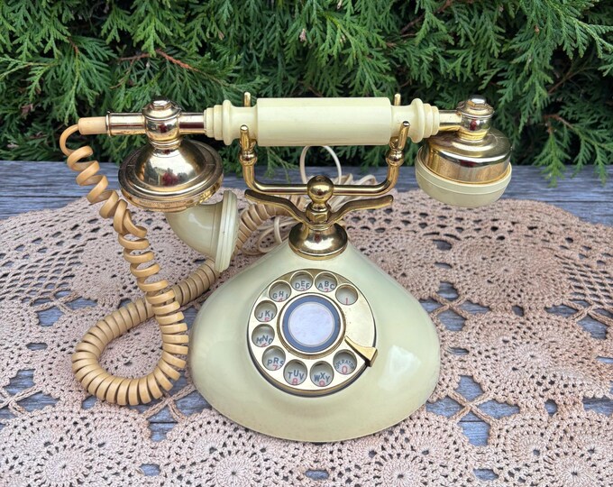 Vintage Rotary Phone Princess Phone Victorian Phone Retro Rotary Phone ...