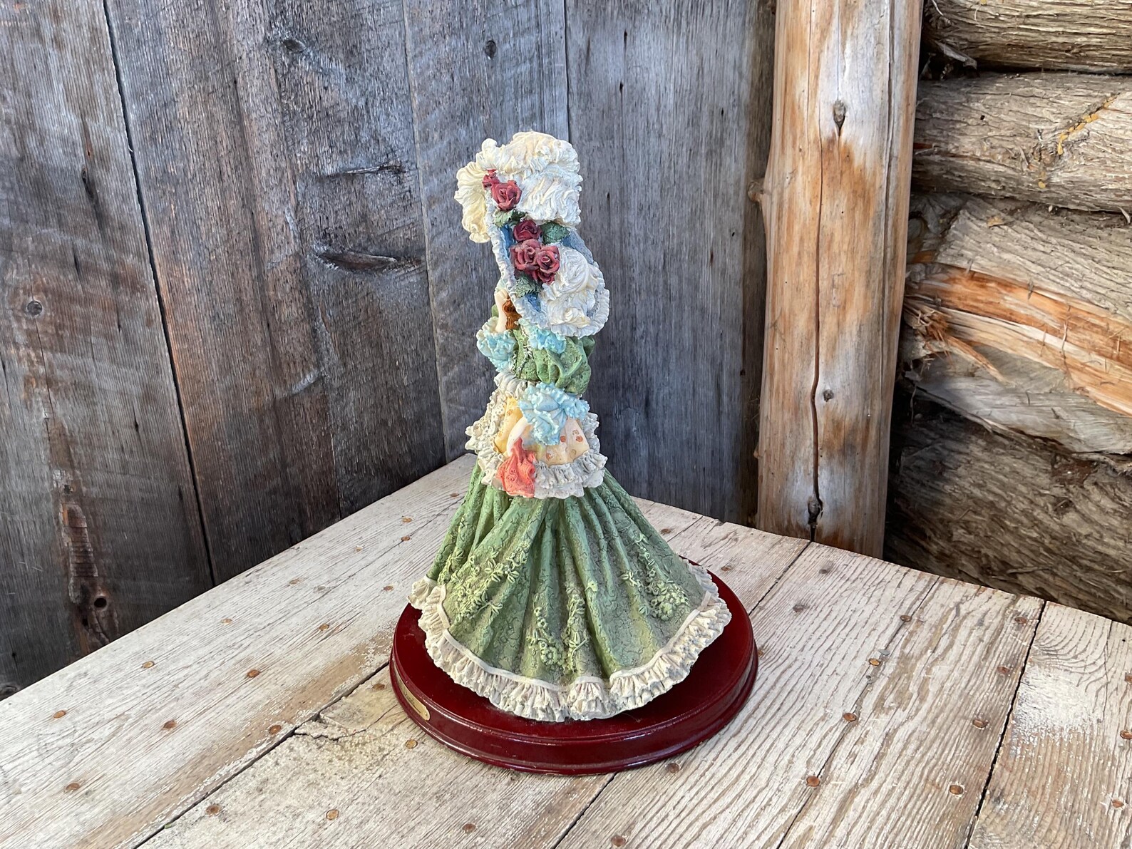 Vintage Hand Painted Victorian Young Lady Resin Figurine Louis Dionne ...