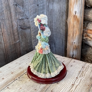 Vintage Hand Painted Victorian Young Lady Resin Figurine Louis Dionne ...