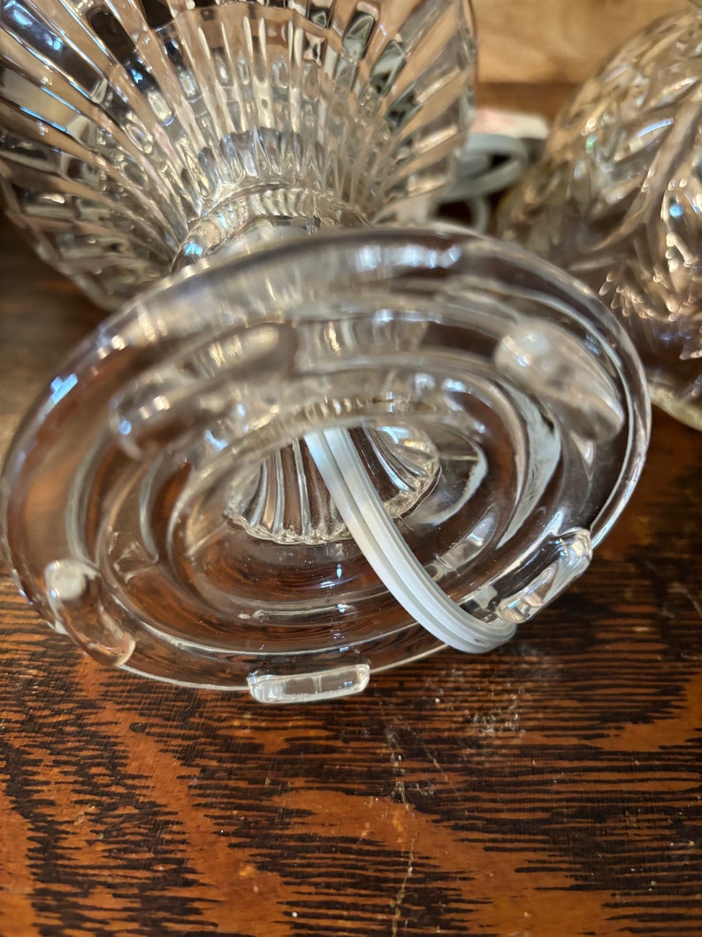 Vintage CRYSTAL FAIRY Light/lamp, Portico Fifth Avenue, Lead Crystal ...