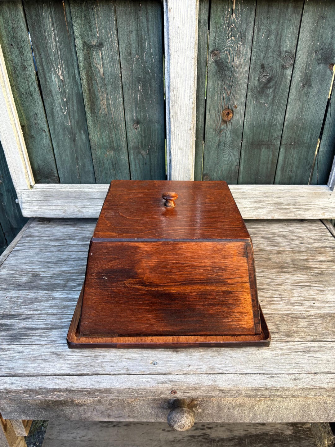 Wooden Cake Bell From the 1970s. Can Be Used as Storage for Everything ...