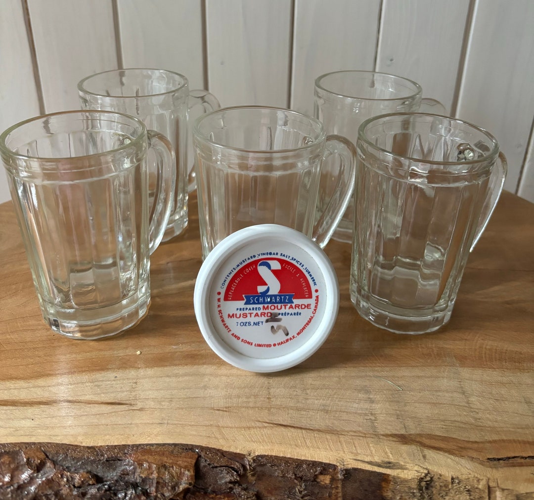 Vintage Mustard (schwartz) Glasses, Little Buck Set of 5 - Etsy