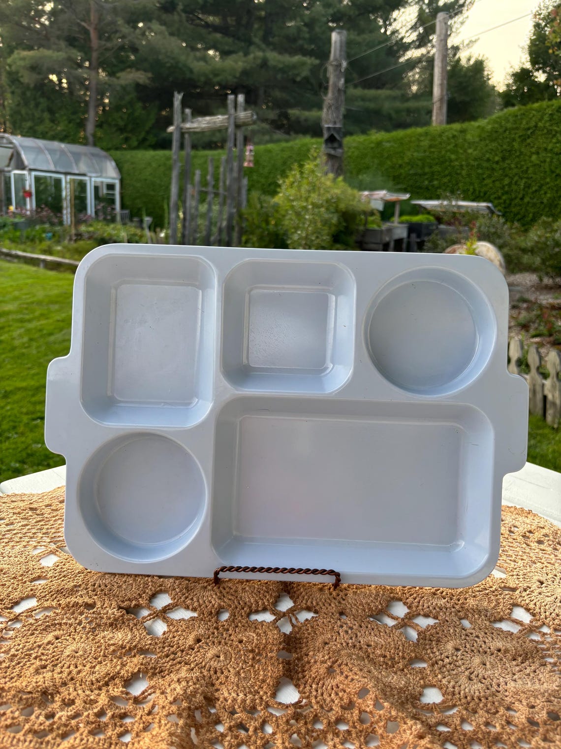 Vintage Lunch Tray School Cafeteria Blue Melamine. Made in Canada. - Etsy