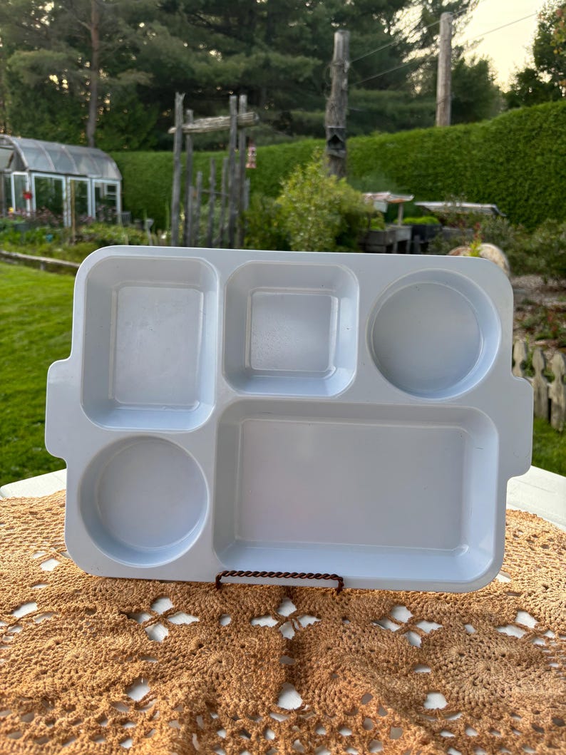 Vintage Lunch Tray School Cafeteria Blue Melamine. Made in Canada. - Etsy