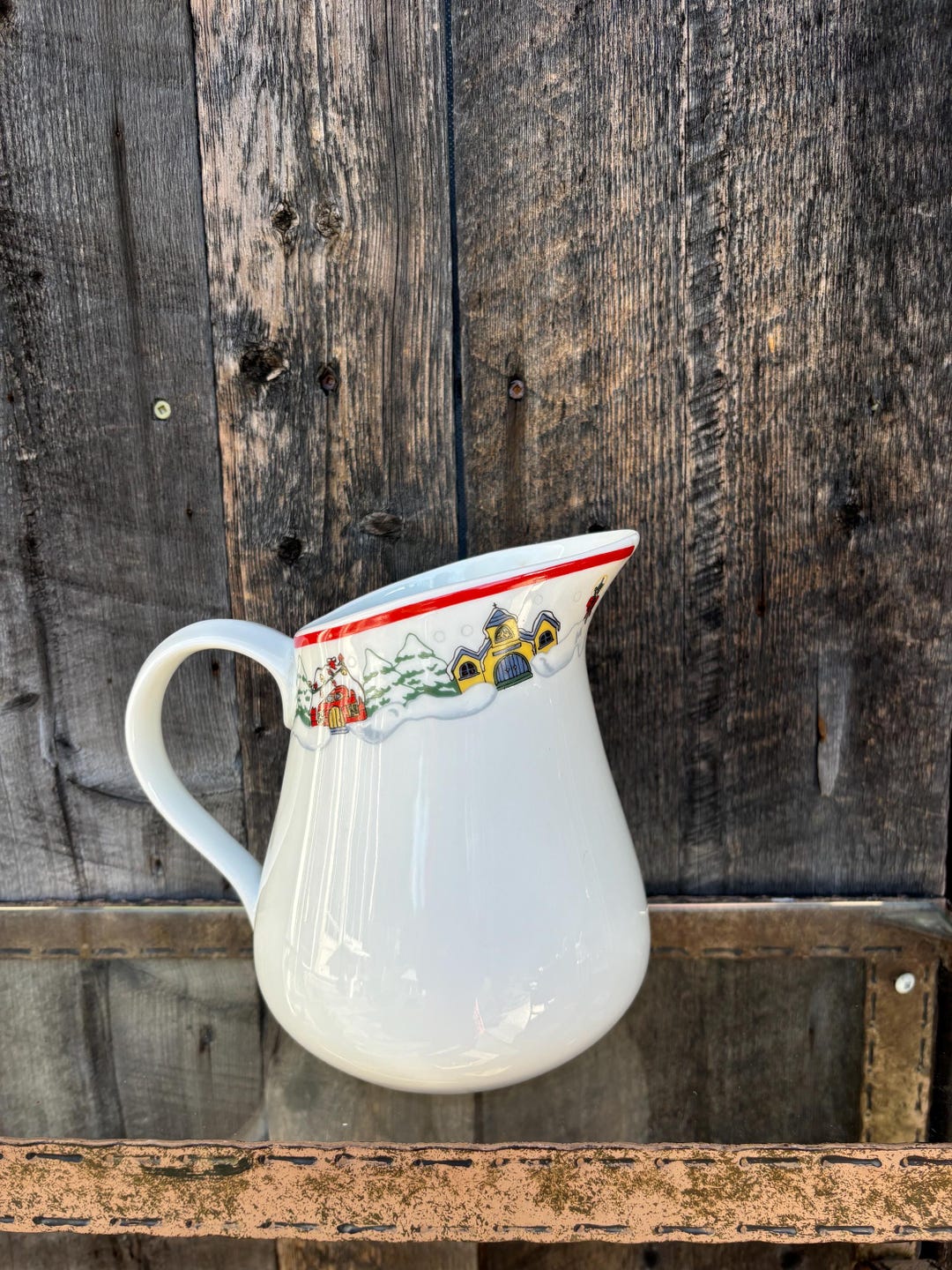 Vintage Holiday Joy Collection. Christmas Dishes. Water Pitcher. - Etsy
