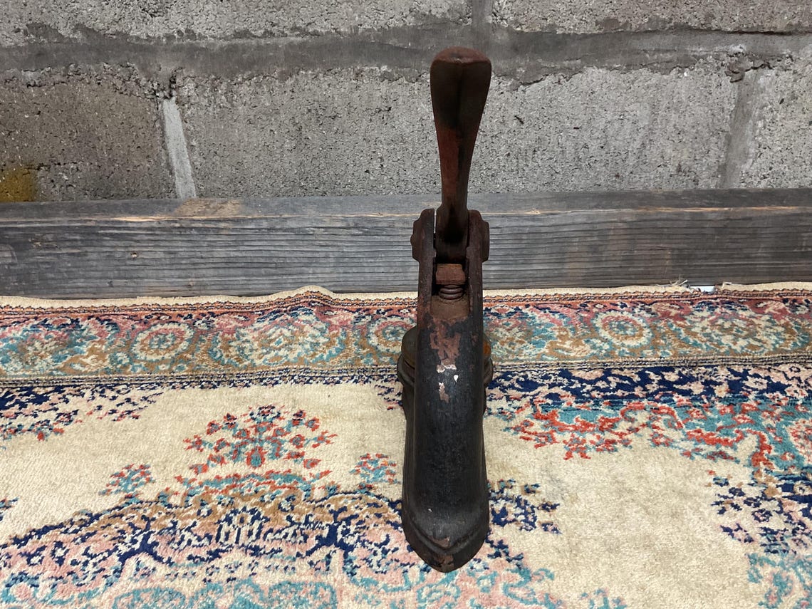 Vintage Cast Iron Office Seal Stamp Embosser, Notaire, Province De ...