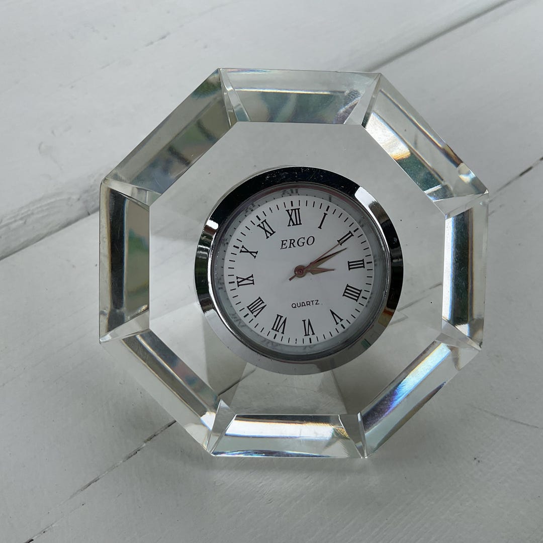 Classic Diamond Quartz Clock Ergo. - Etsy