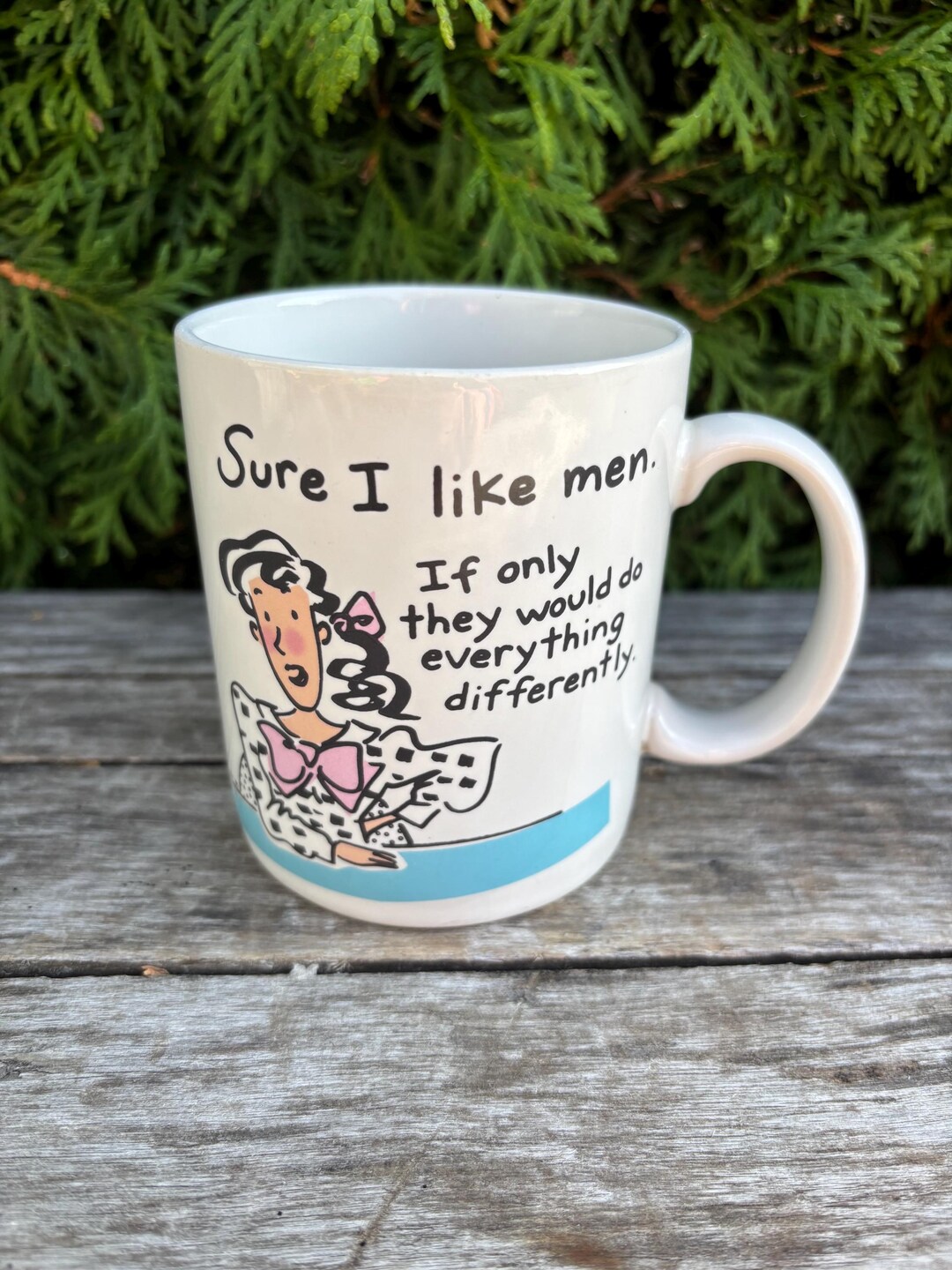 Vintage Hallmark Shoebox Greetings 4" Coffee Cup Mug - Sure I Like Men ...