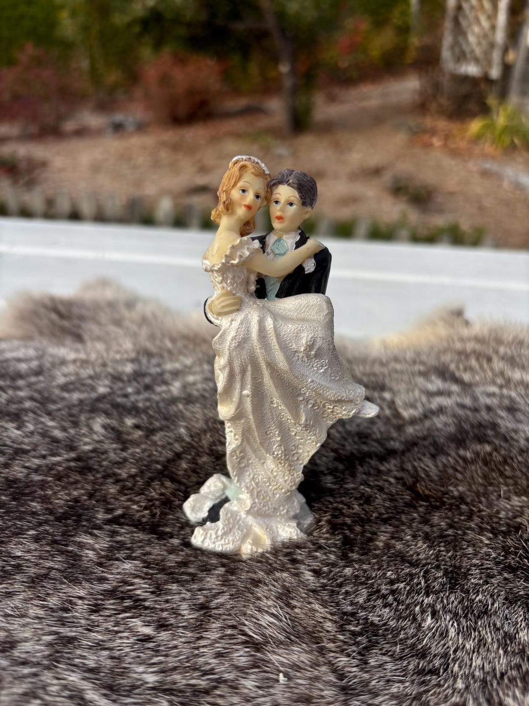 Vintage Resin Cake Topper - Groom Carries Bride. - Etsy