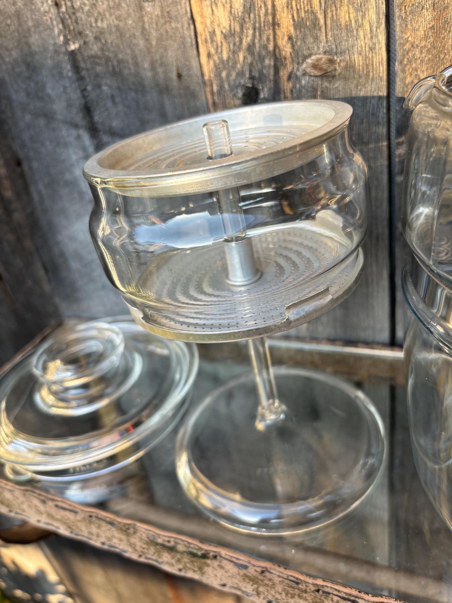 Pyrex Flameware Complete Percolator 9 Cup Glass Stove Top Pyrex Coffee ...