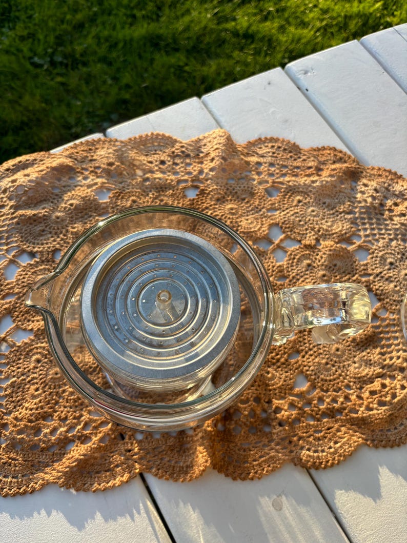 Pyrex Flameware Complete Percolator 9 Cup Glass Stove Top Pyrex Coffee ...