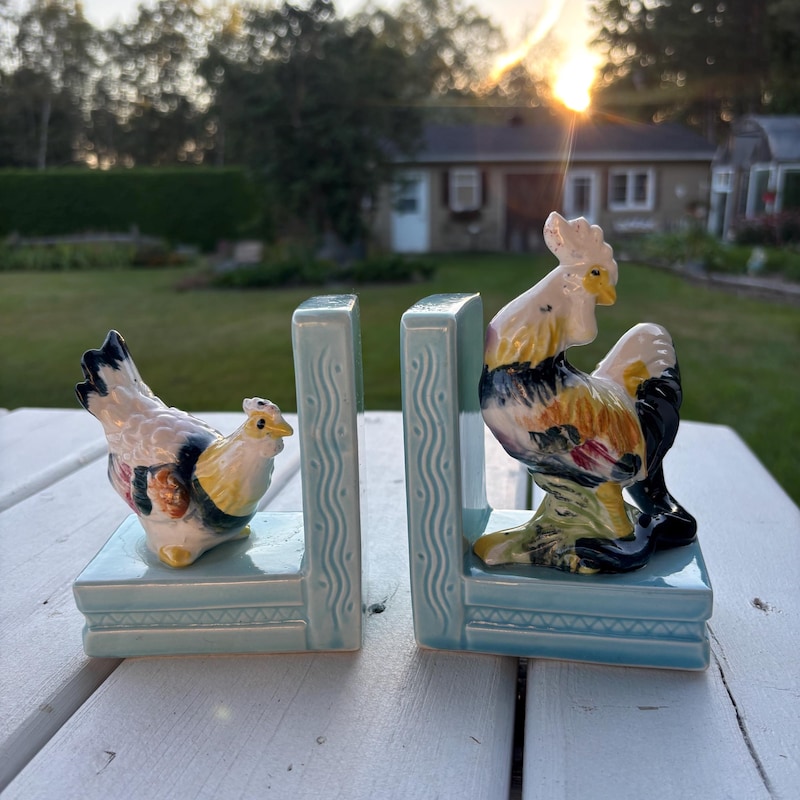 Chicken Bookends - Etsy