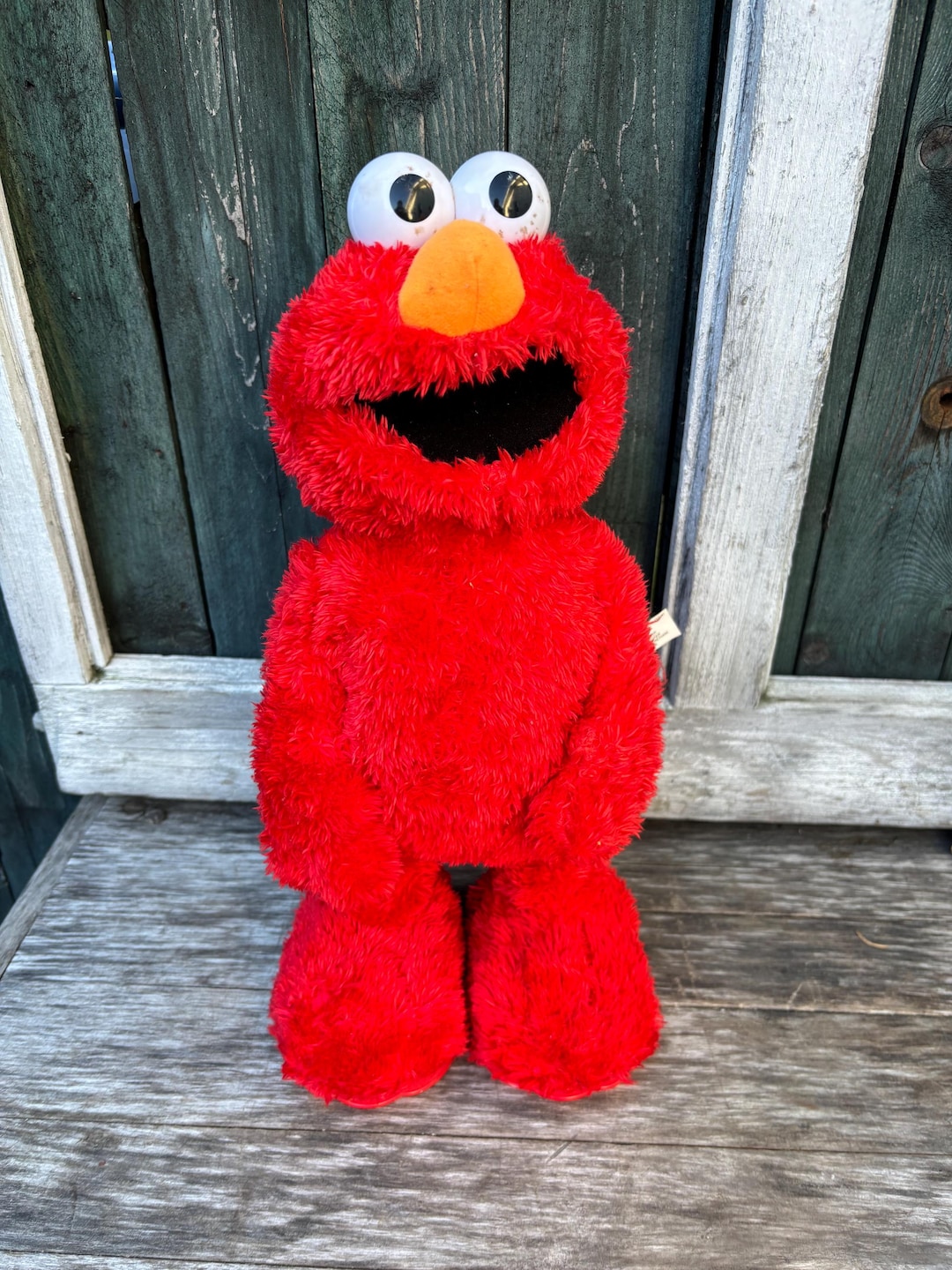MATTEL 2005 TMX Tickle Me Elmo Fisher-price Sesame Street 14" Animé ...