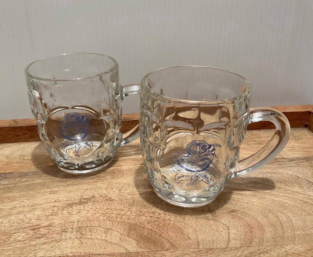 Vintage Thumbprint Dimple Mugs Set of Two. - Etsy