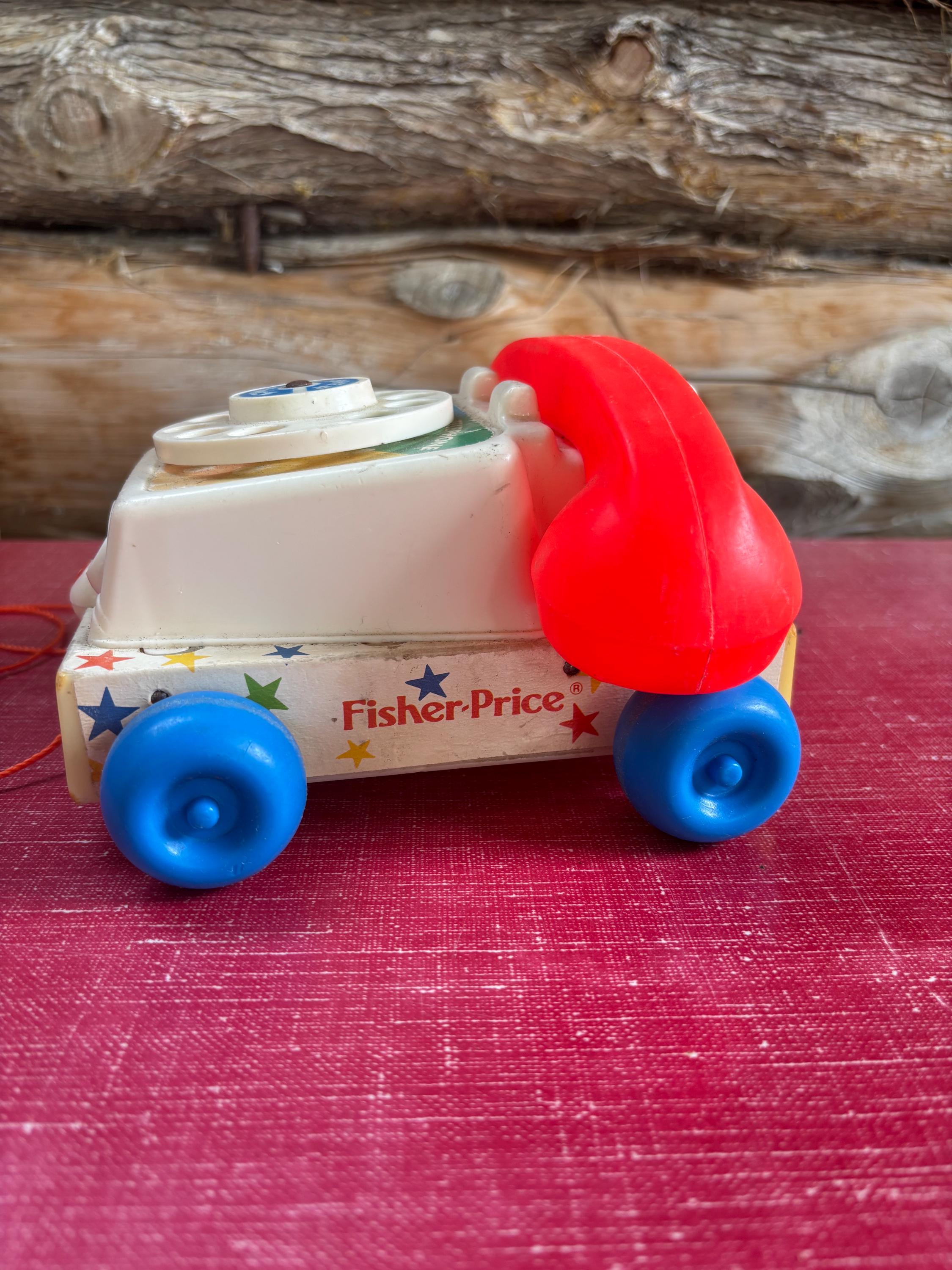 Fisher Price Phone, Chatterbox Phone, Vintage Toy Phone, Pull Toy, Old ...