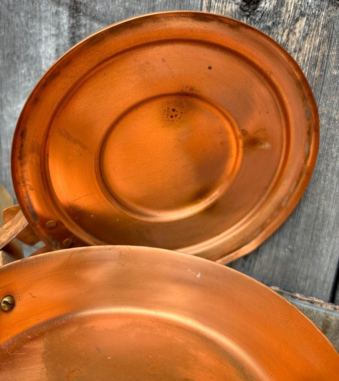 Vintage Copper Crumb Catcher, Silent Butler With Hinged Lid, is ...