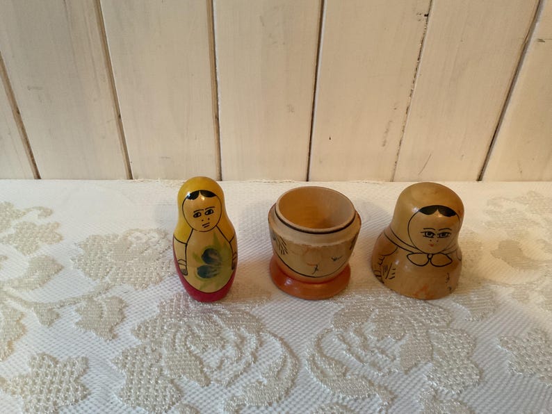 Retro Russian Babushka Doll, Antique Matryoshka Doll, Vintage USSR ...