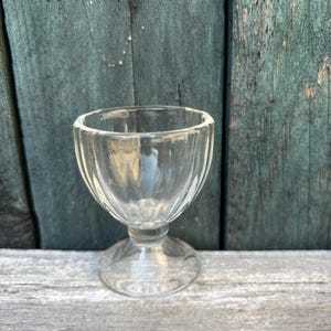 Glass Egg Cup- Clear Glass Egg Cups - Egg Cup - Soft-boiled Egg - Vintage. - Etsy