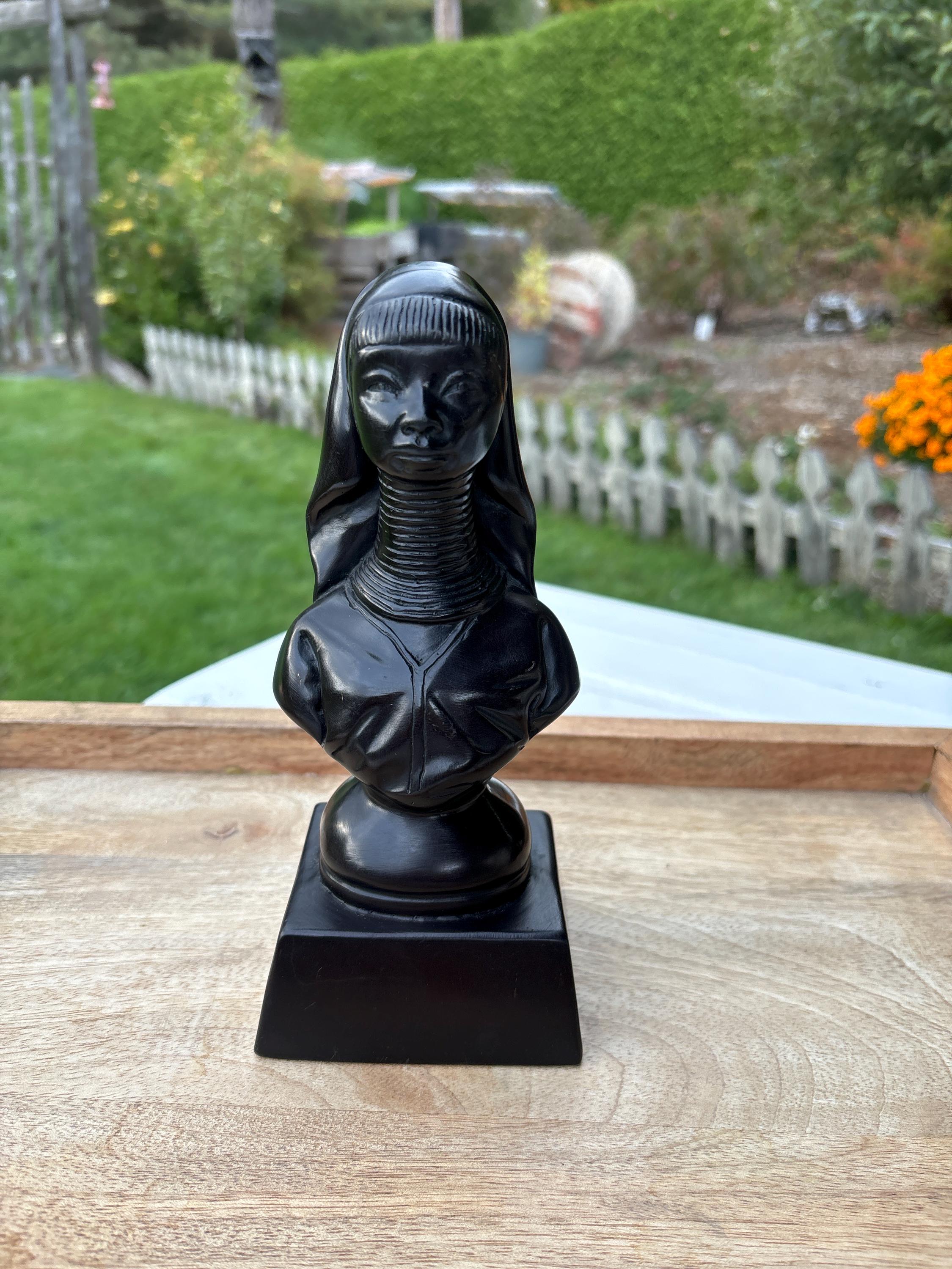 Vintage Thai Chiang Rai, Long Neck, Golden Triangle, Lady, Resin Statue ...