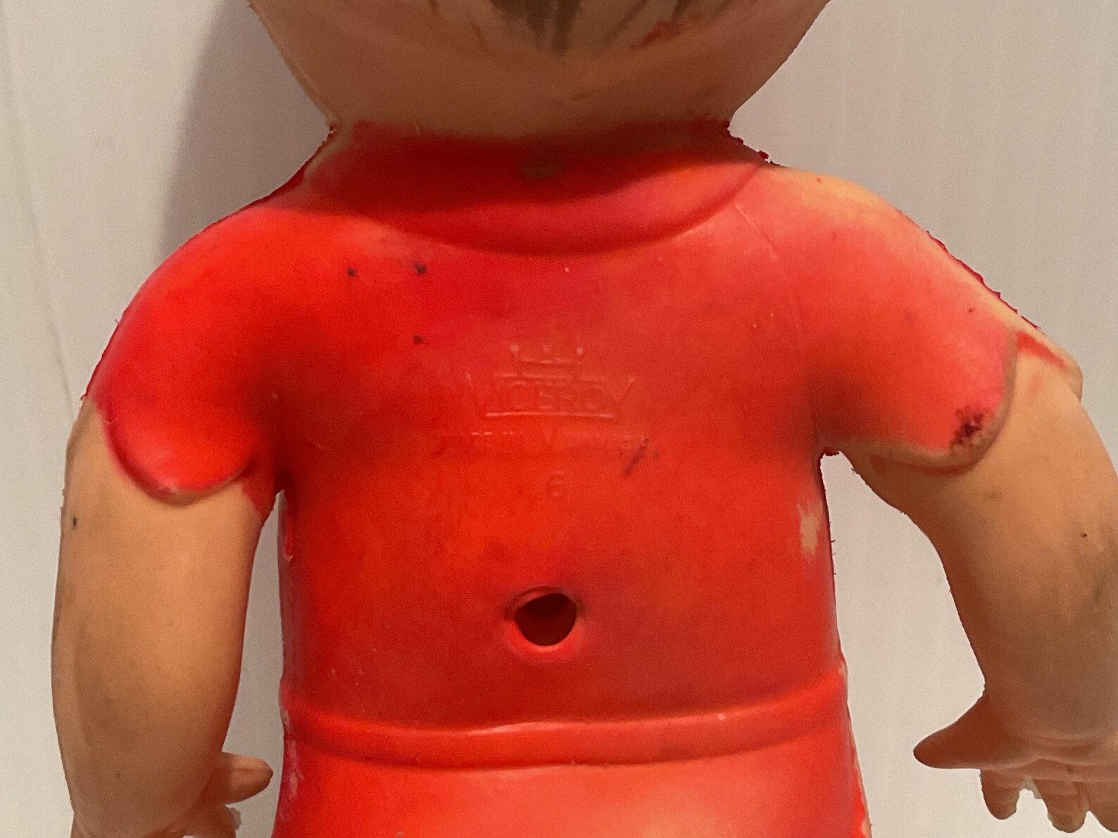Vintage Red Squeaky Rubber Doll -no Squeaker- Made in Canada by Viceroy ...