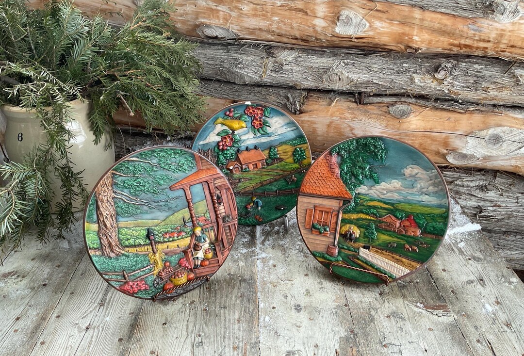 CHOOSE… Byron Molds 3D Ceramic Wall Hanging Plate 1980. - Etsy