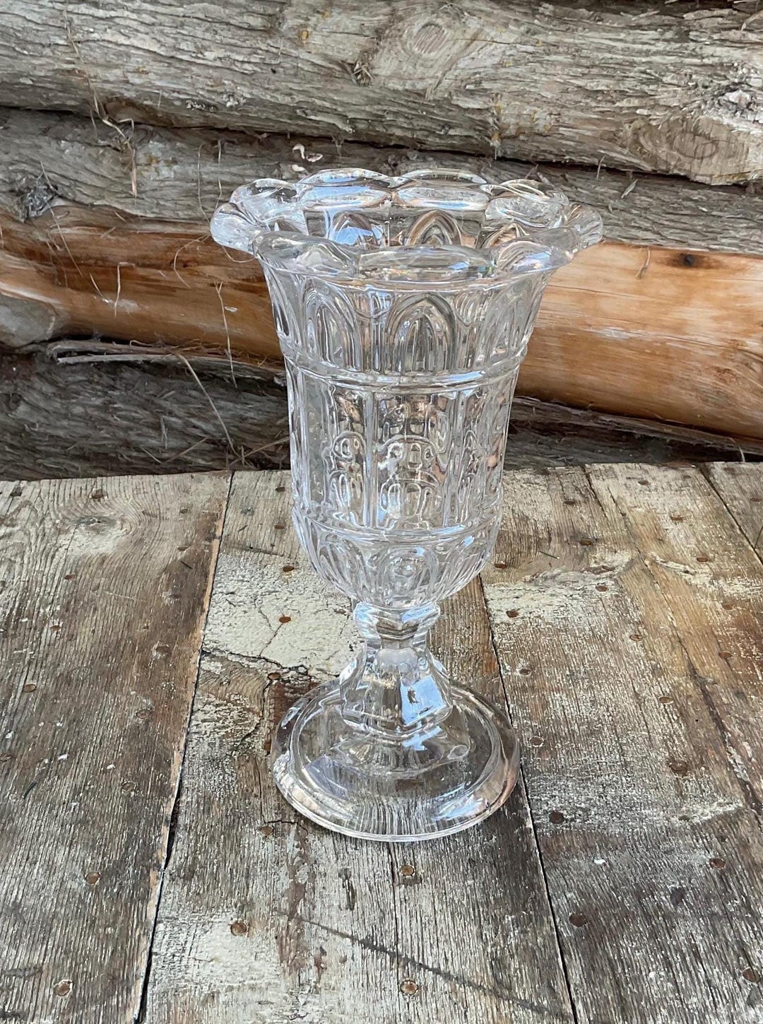 Antique Flint Glass Celery Vase. - Etsy