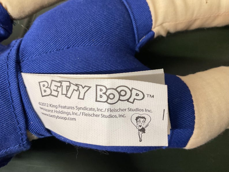 Betty Boop Police Officer Kelly Toy Stuffed Plush Toy 2012 Vintage 17 ...