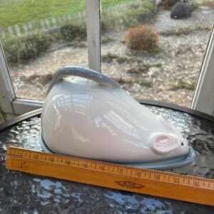 GIANT WHITE MOUSE Antique Mid Century Cheese Bowl, Ceramic Bowl and ...