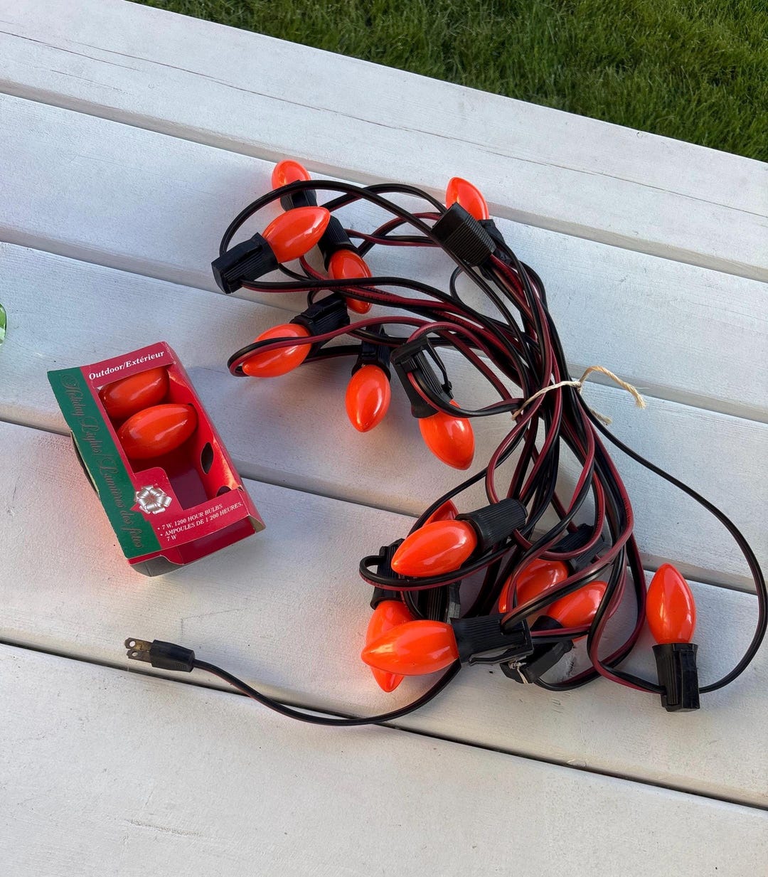 Set of 14 Orange Halloween Foot Lights for Indoor/outdoor Use. 20 Feet ...