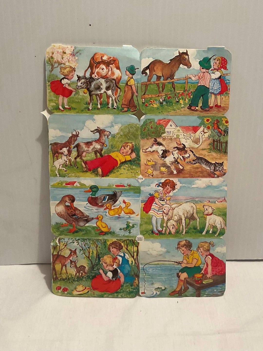 Vintage Die Cut Paper Scraps EAS Germany Farm EAS 3139 - Etsy