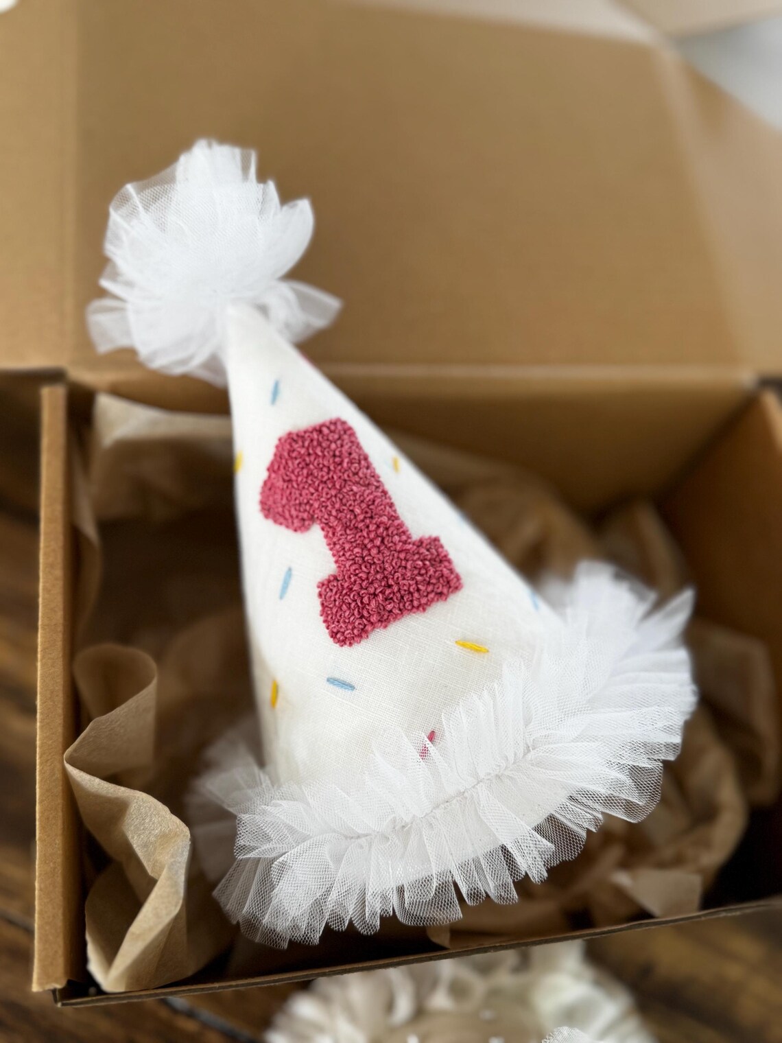 Fabric Party Hat, Birthday Hat, Handmad Party Hat. Birthday Party Hat ...