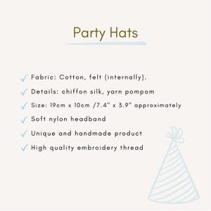 Hand Embroidered First Birthday Party Hat: Vintage Style - Etsy