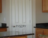 Items similar to Pantry - Kitchen Decor - Door Decal - Kitchen Decals ...