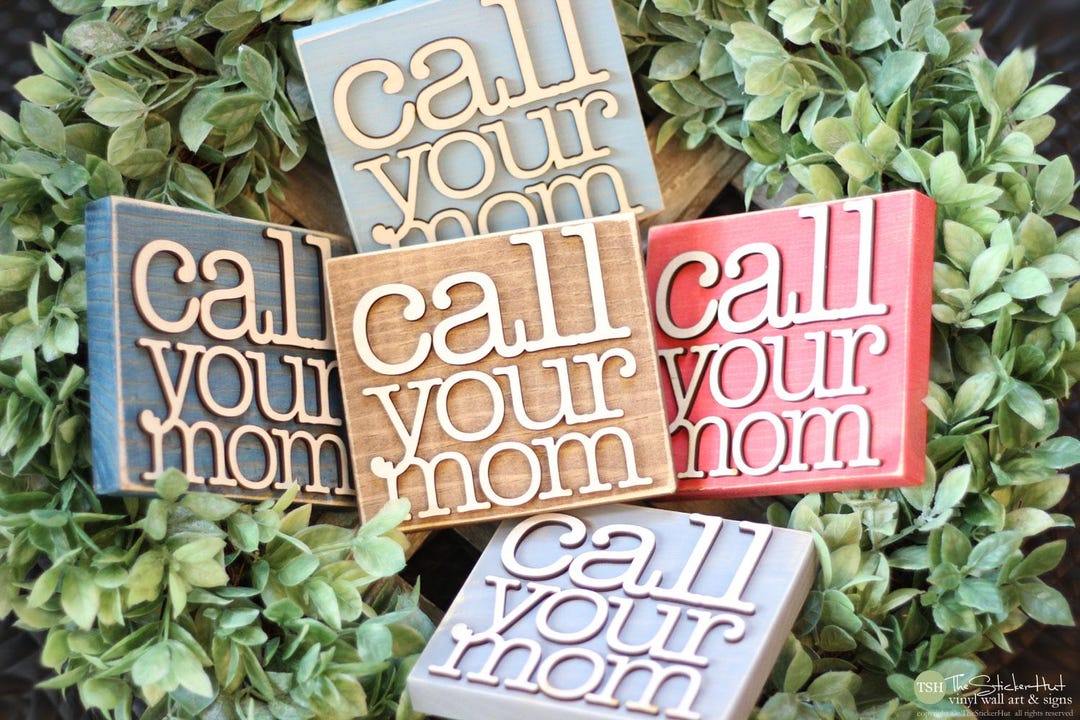 Call Your Mom Dad Sign - Dorm Decor - Graduation Gift - Mini Sign ...