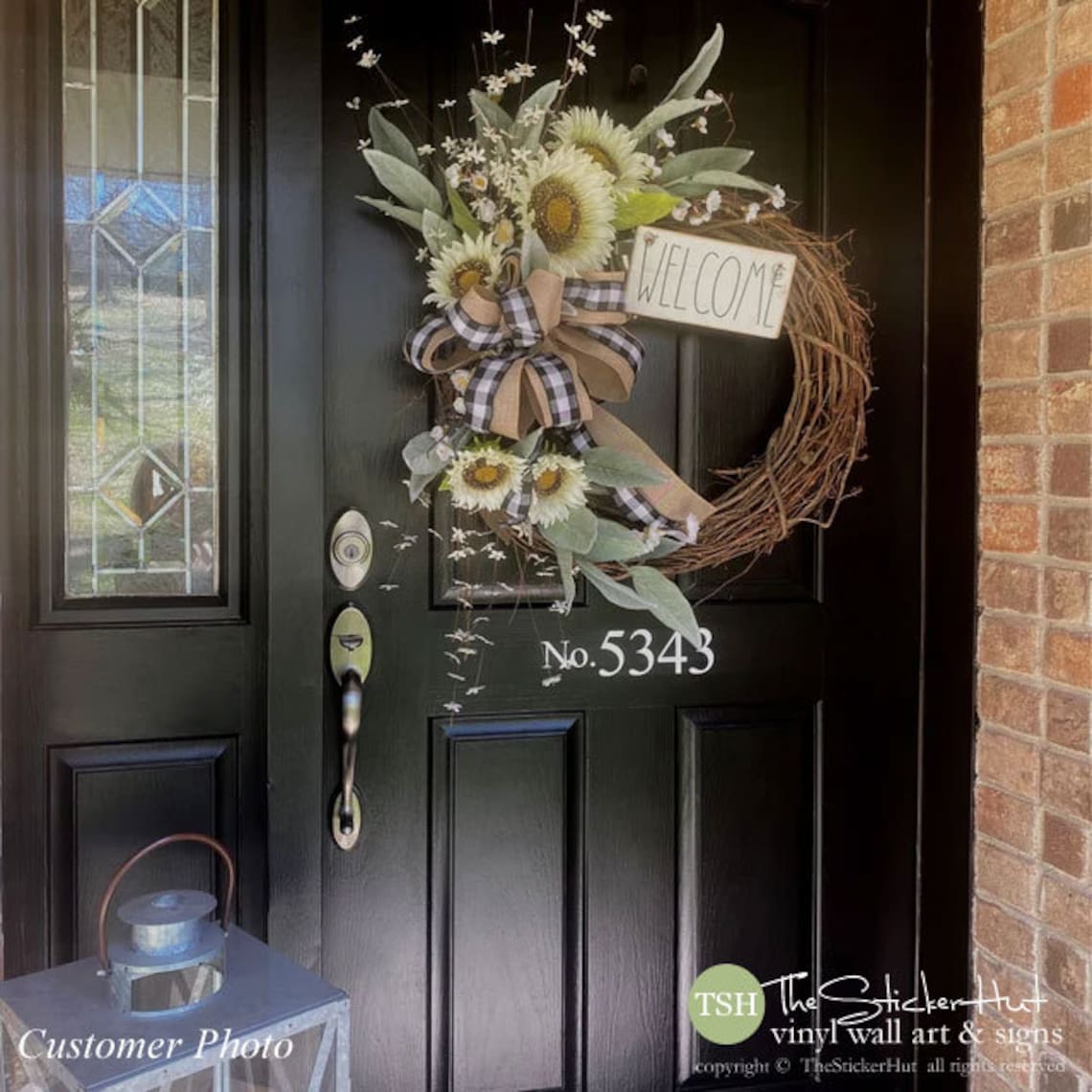 Street Number Front Door Sticker - No With Your House Numbers Front ...